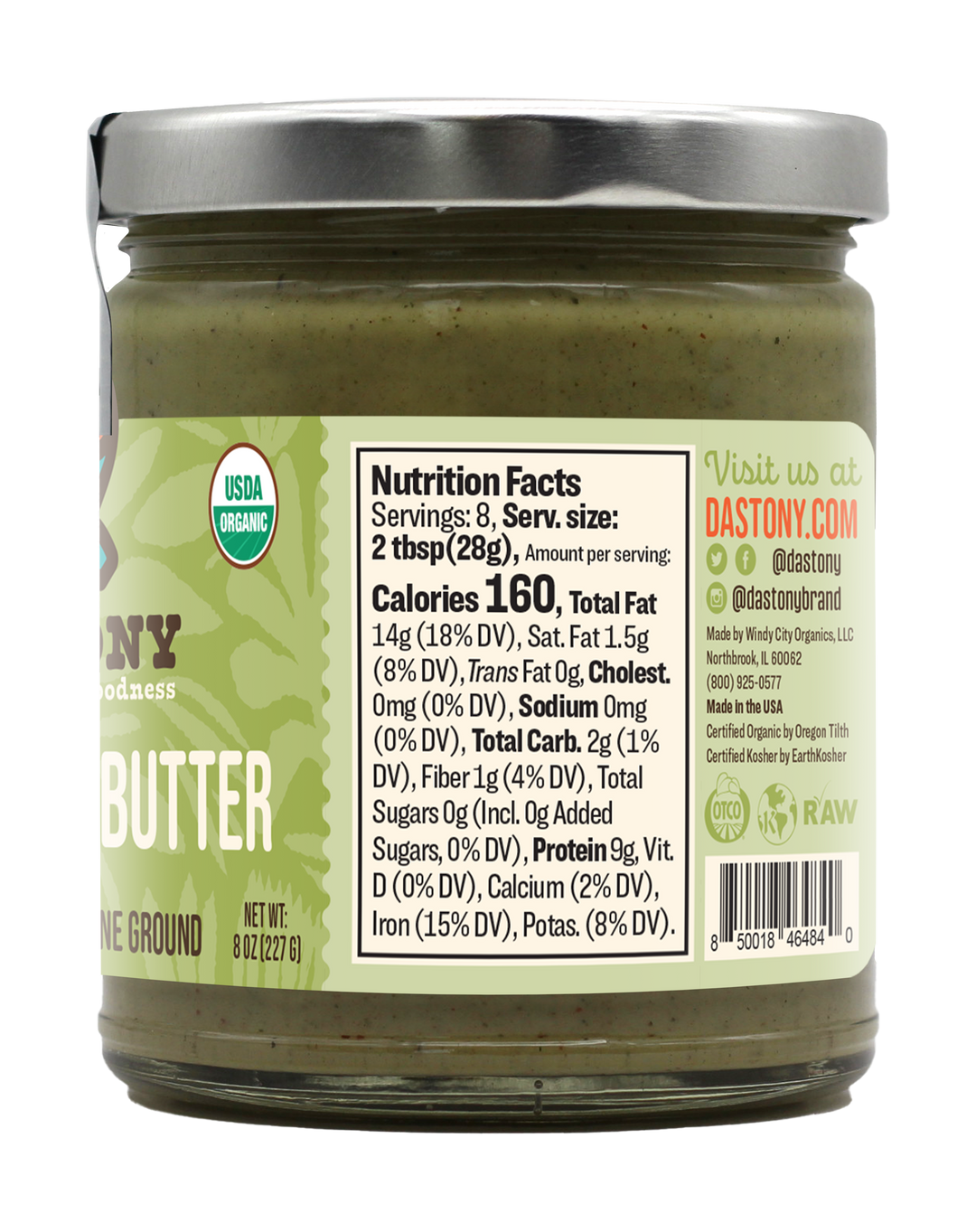 Dastony Organic Hemp Seed Butter