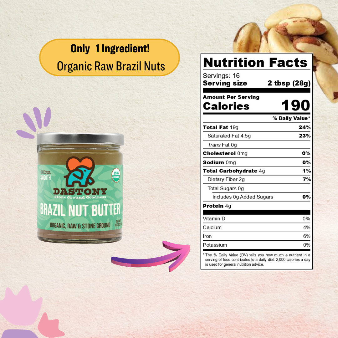 Dastony Organic Brazil Nut Butter
