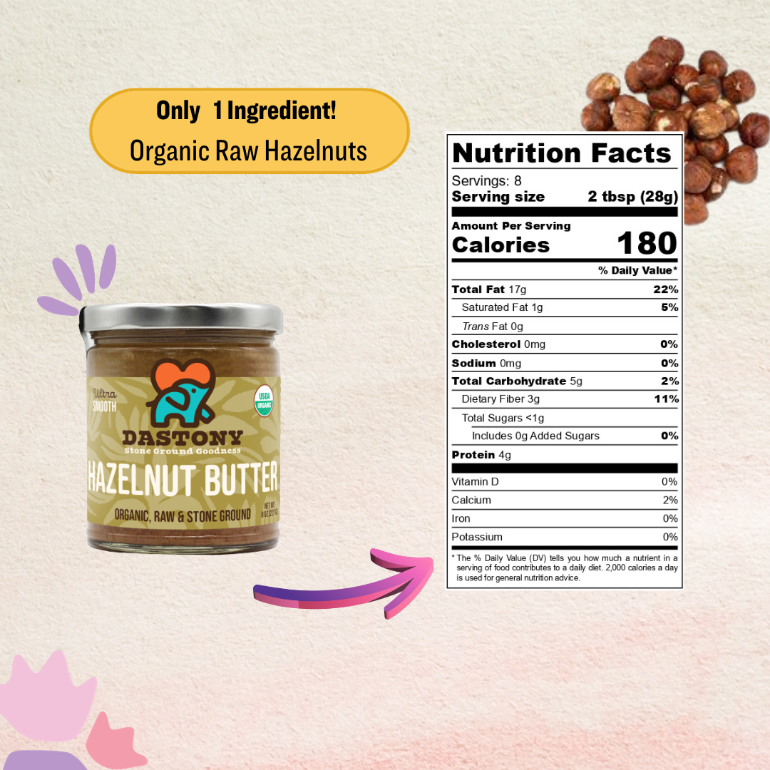 Dastony Organic Hazelnut Butter